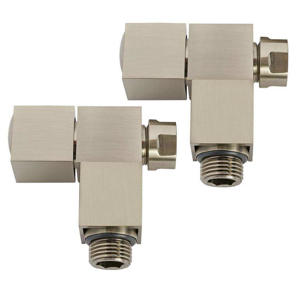 Aeon Cubic-30 Manual Angled Radiator Valve & Lockshield Pack - Matt