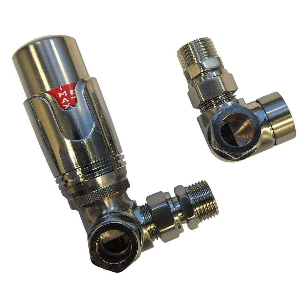 Aeon Cylindrical Corner TRV & Lockshield Pack - Brushed Matt