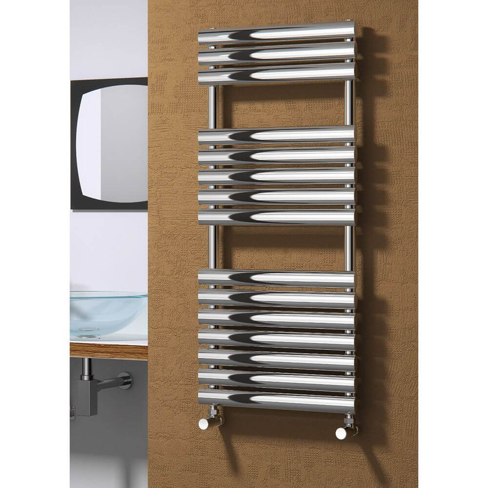 Reina Helin 1120mm(h) x 500mm(w) Designer Radiator - Polished